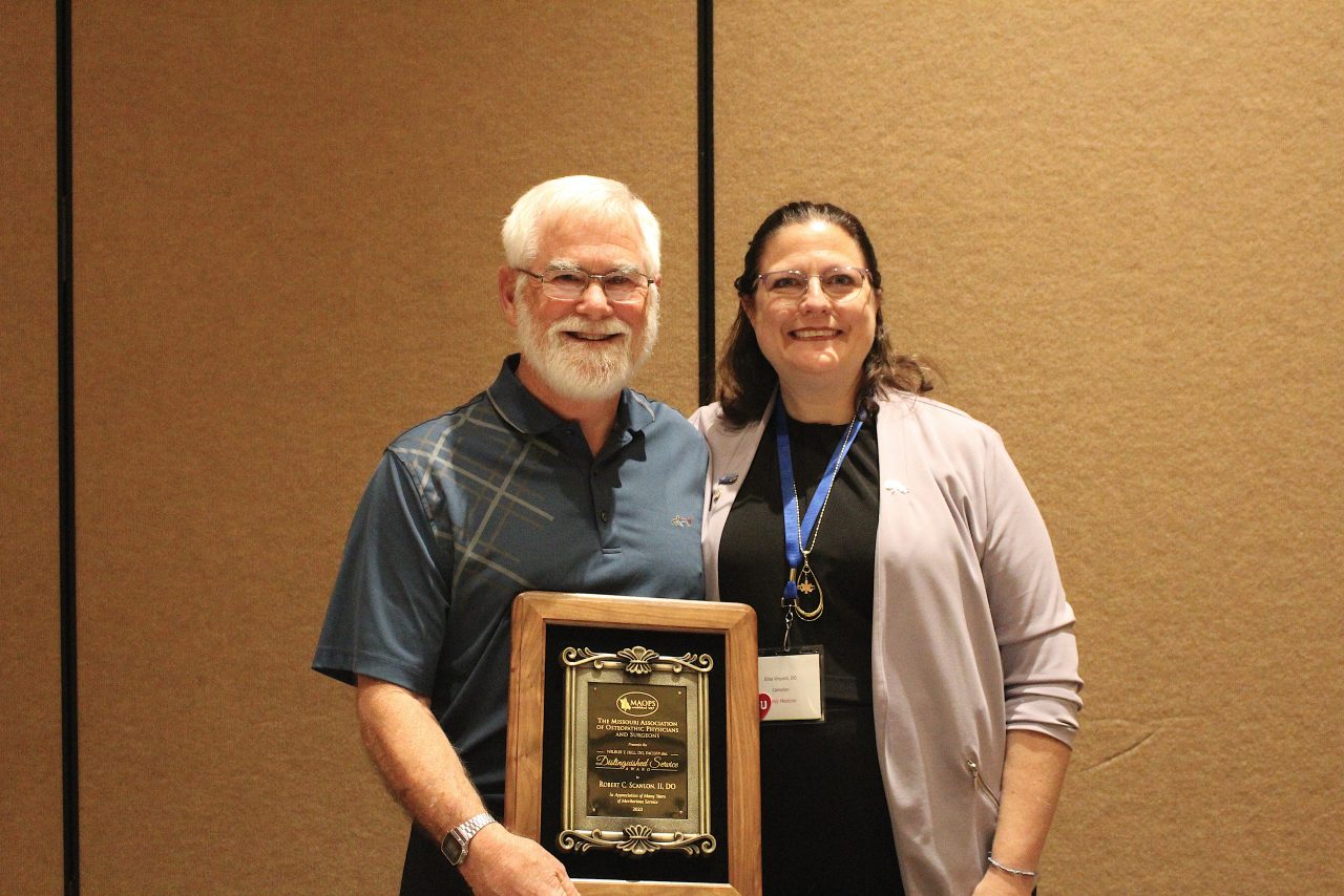 Wilbur T. Hill, DO, FACOFP dist., Distinguished Service Award ...
