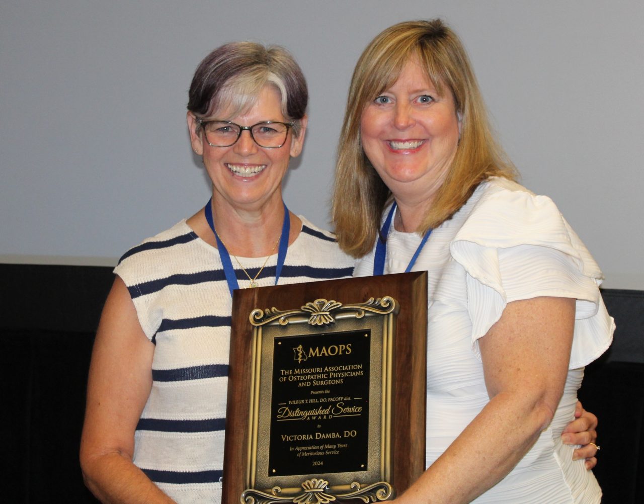 Wilbur T. Hill, DO, FACOFP dist., Distinguished Service Award ...